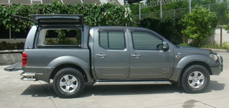 Nissan Navara D40 Workstyle Canopy open canopy view from side ...